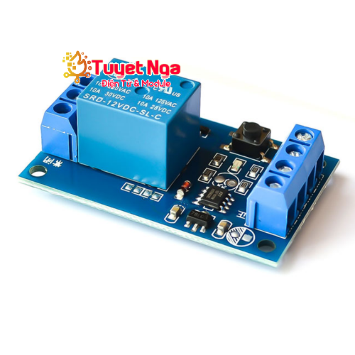 Module Kích Relay Bằng Nút Nhấn 12V – ĐIỆN TỬ TUYẾT NGA