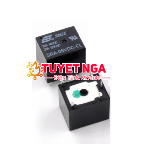 SRA-05VDC-CL Relay 5V 20A 5 Chân – ĐIỆN TỬ TUYẾT NGA