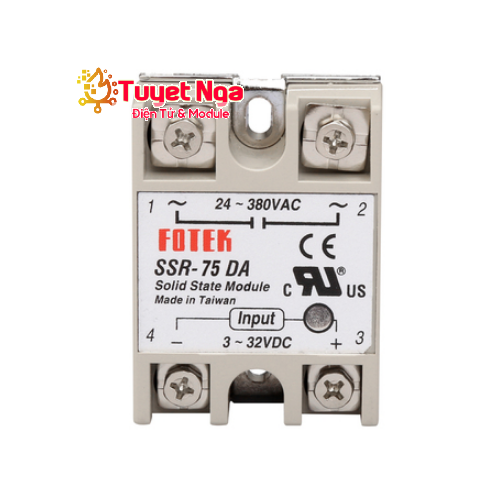 Relay Bán Dẫn Fotek SSR-75DA – ĐIỆN TỬ TUYẾT NGA