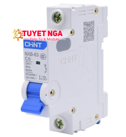 Chint NXB-63 MCB 1P 6A C6 CB Tép – ĐIỆN TỬ TUYẾT NGA