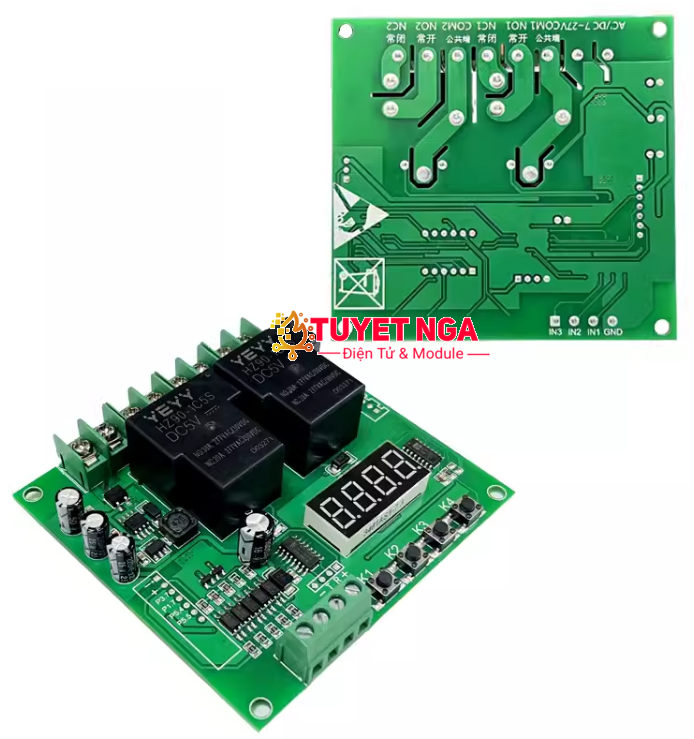 YYB-5 Mạch Tạo Trễ Điều Khiển Động Cơ Đảo Chiều DC 30A – ĐIỆN TỬ TUYẾT NGA