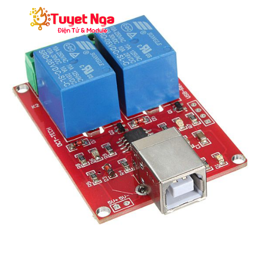Module 2 Relay 5V Điều Khiển Qua Cổng USB – ĐIỆN TỬ TUYẾT NGA
