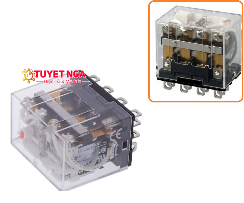 LY4N Relay Trung Gian Omron 24V 10A 14 Chân Dẹp – ĐIỆN TỬ TUYẾT NGA