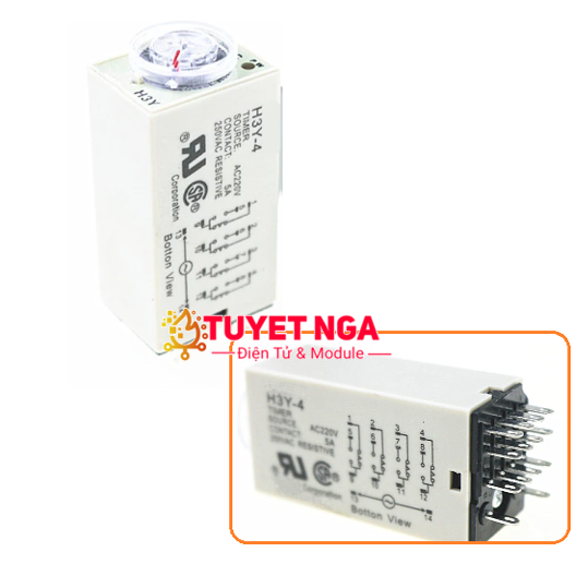 Relay Timer Omron 220V 10 Phút 14 Chân – ĐIỆN TỬ TUYẾT NGA