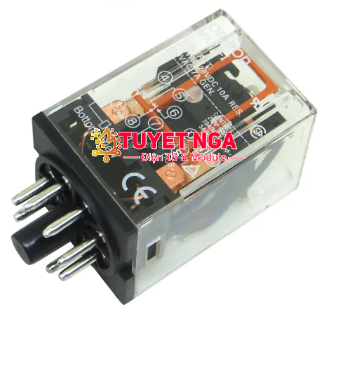 Relay Trung Gian Omron 220V 10A 8 Chân Tròn – ĐIỆN TỬ TUYẾT NGA