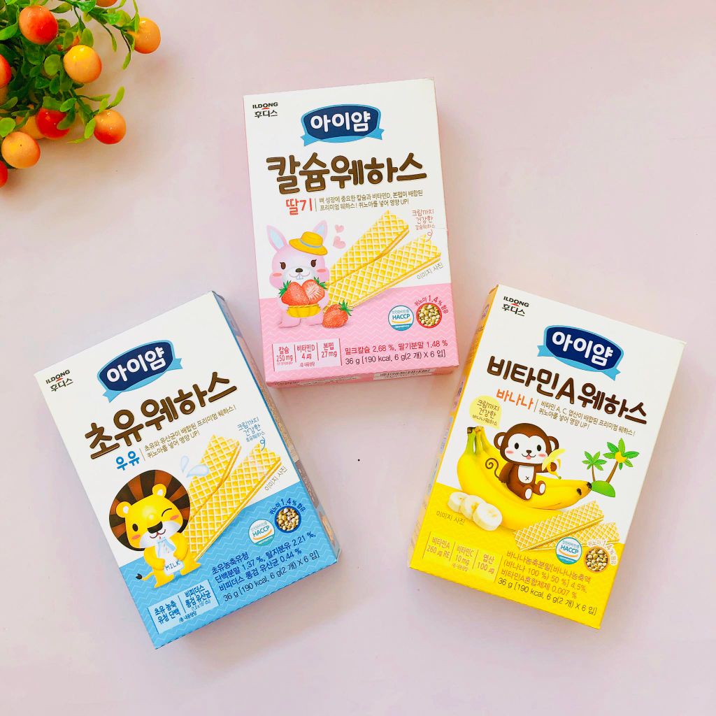 Bánh xốp Ildong vị dâu 36g (1 tuổi+)-Nhập Khẩu – thegioihanghieuchobe