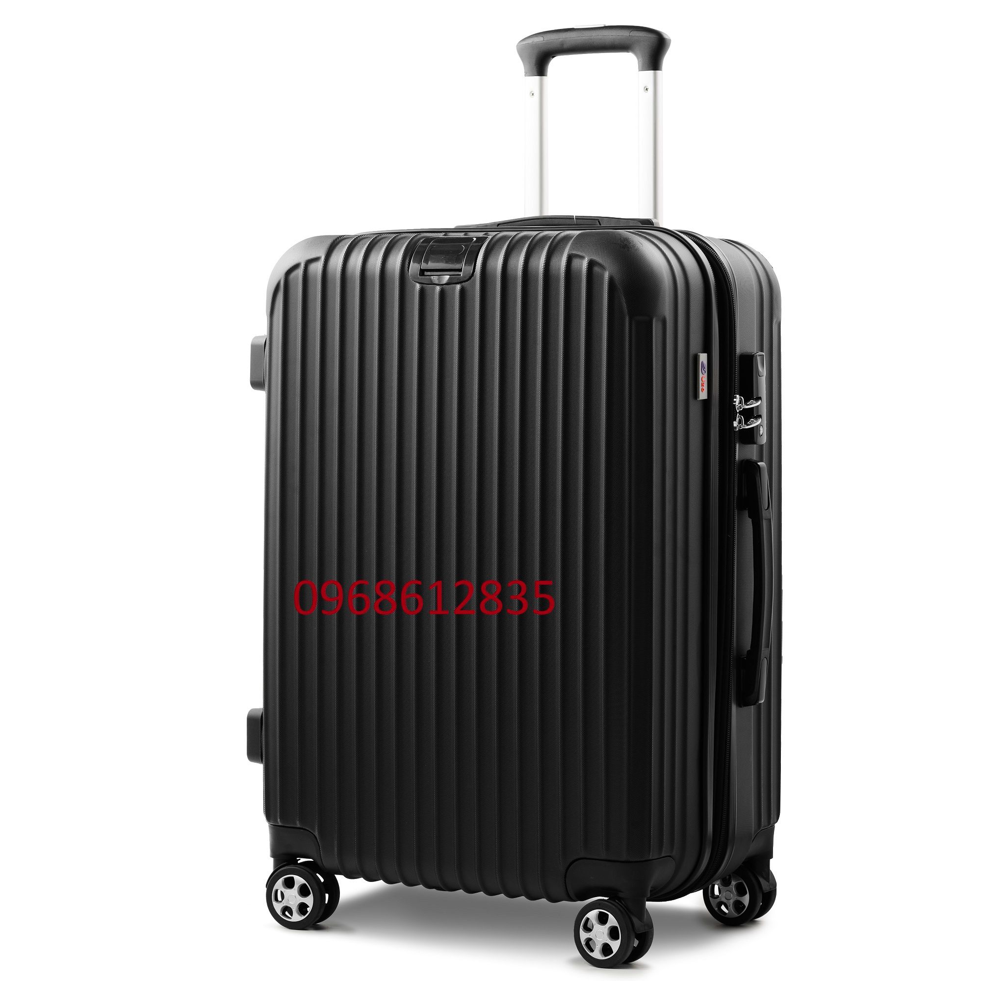 Vali Kéo size 24 Mã 221 Màu Đen (Nới rộng thêm 5cm) – Balo Chính Hãng