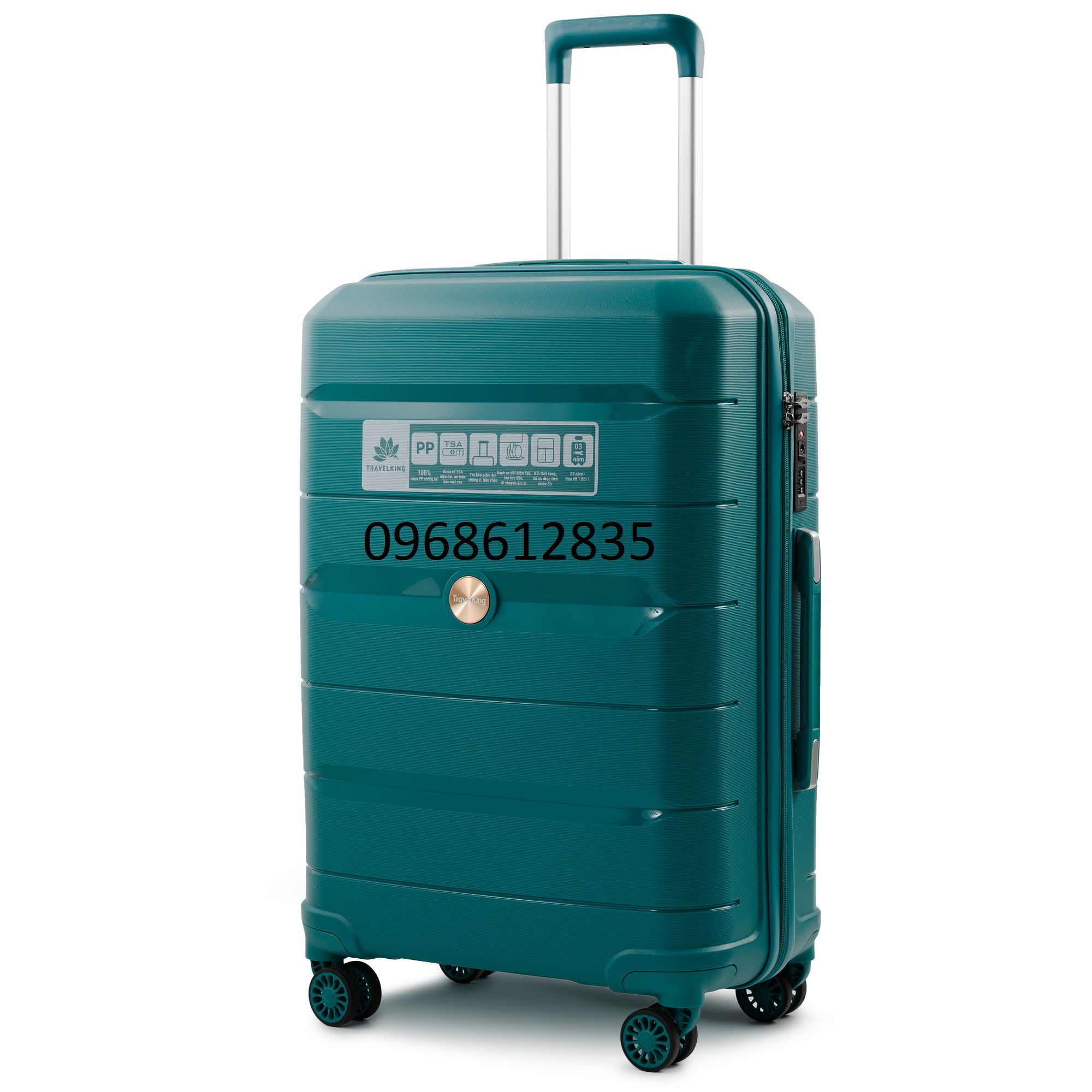 Vali Chống Bể 100% PP883 Size 20 Xanh két – Balo Chính Hãng