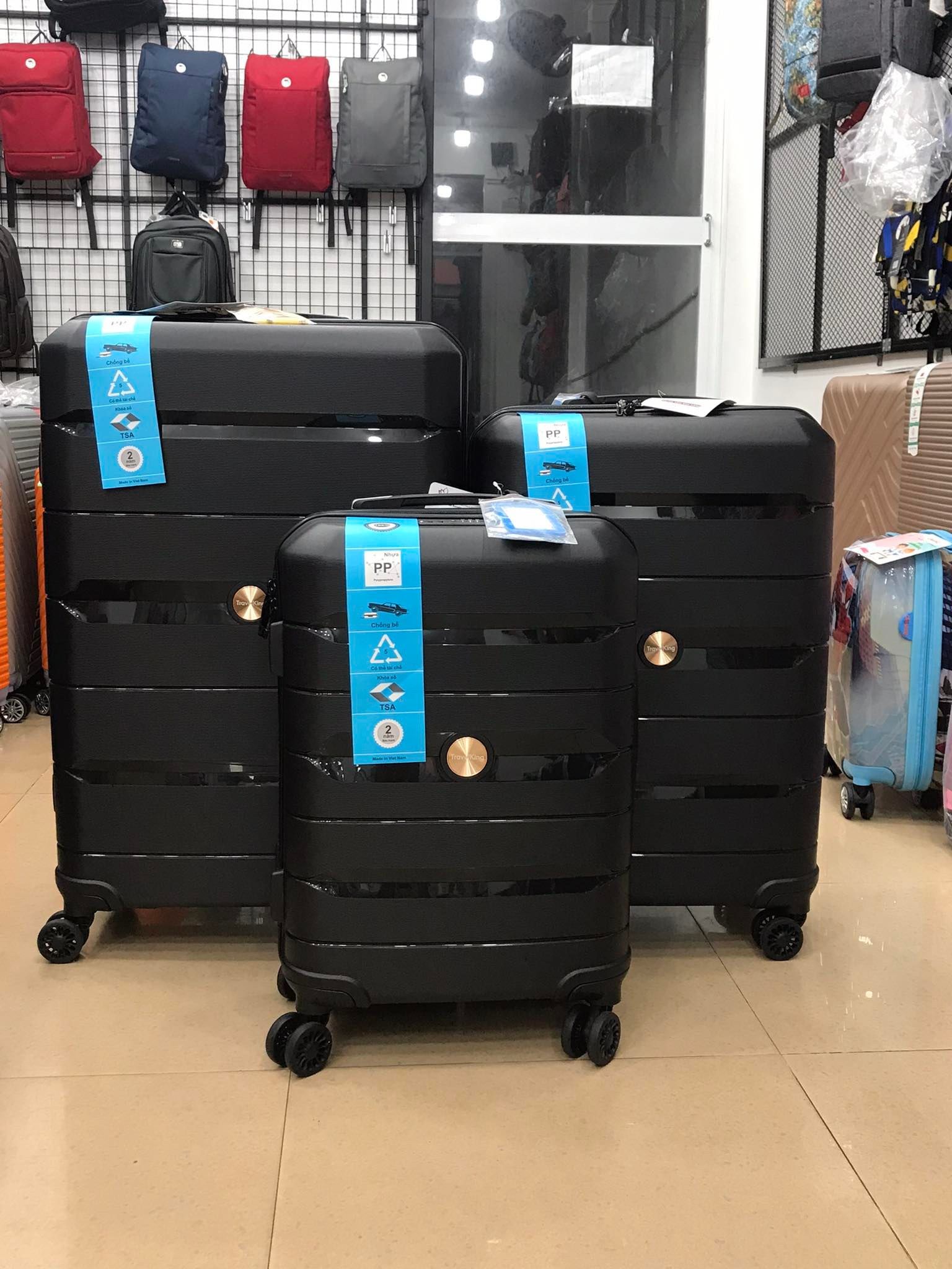 Vali Chống Bể 100% PP883 Size 28 Đen – Balo Chính Hãng