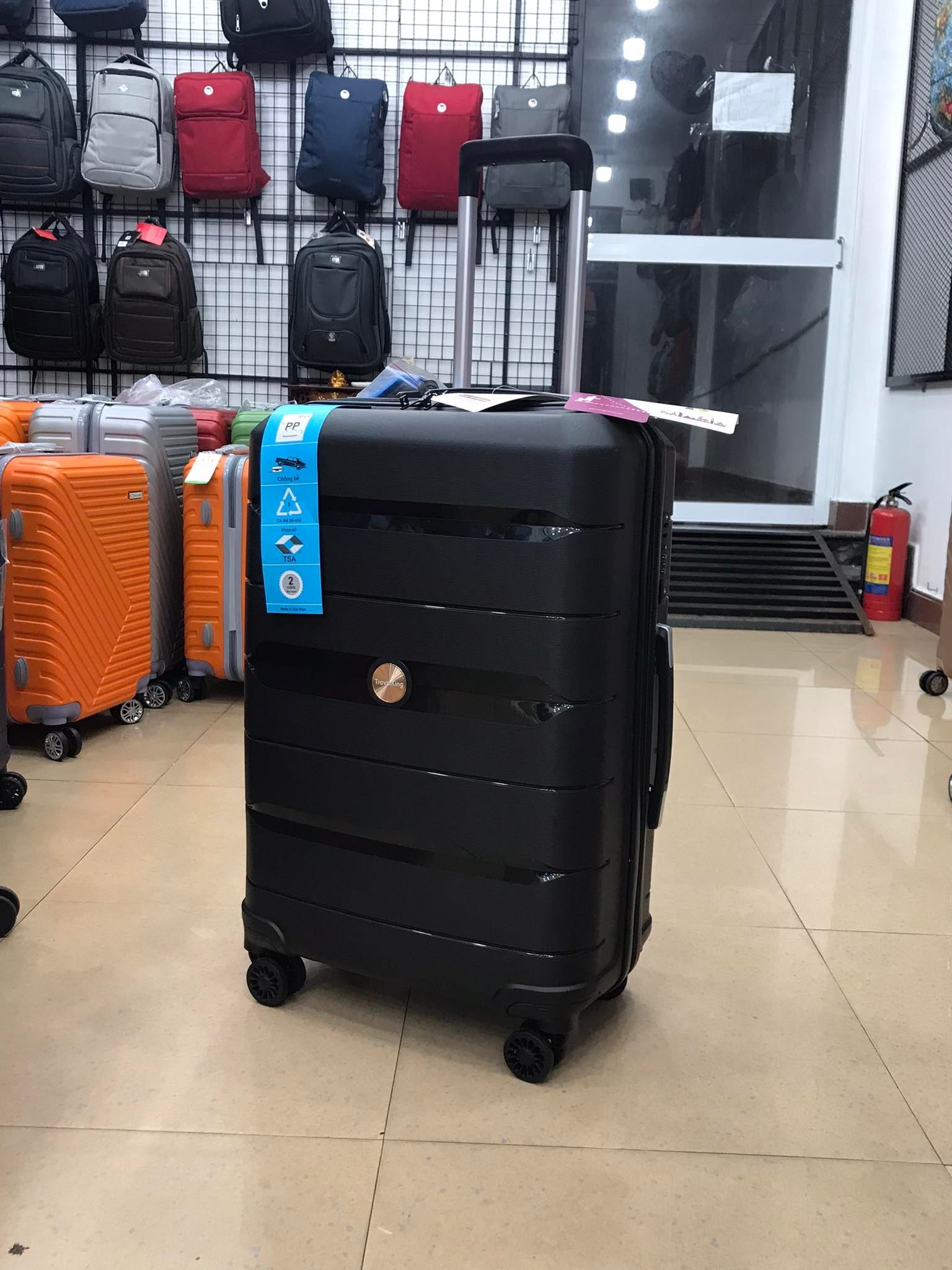 Vali Chống Bể 100% PP883 Size 28 Đen – Balo Chính Hãng