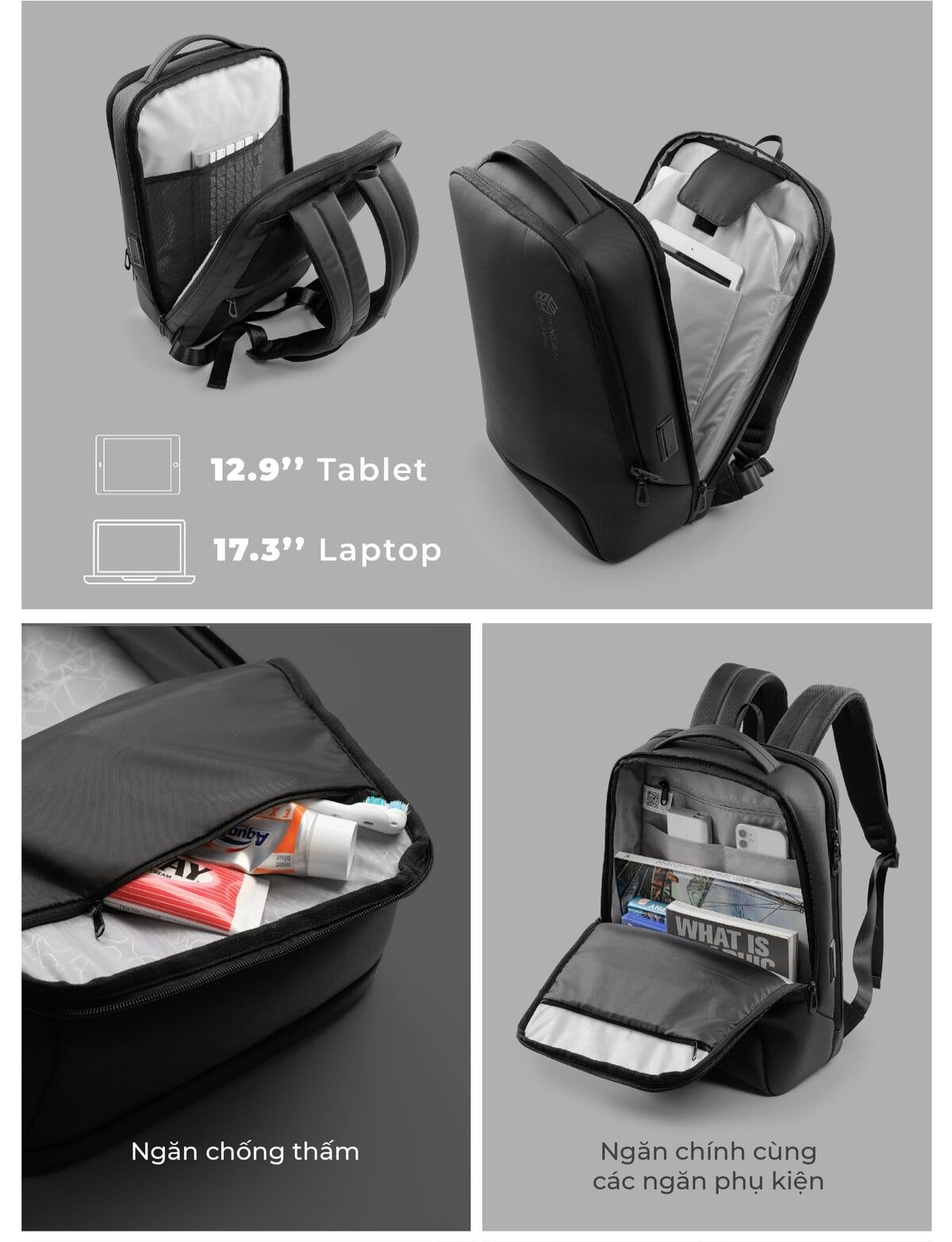 Balo Laptop KINGBAG APOLLO - 15.6 inch – Balo Chính Hãng