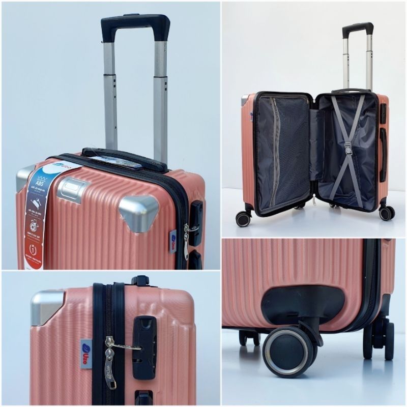 Vali kéo xách tay 218 size 20 màu Đen – Balo Chính Hãng