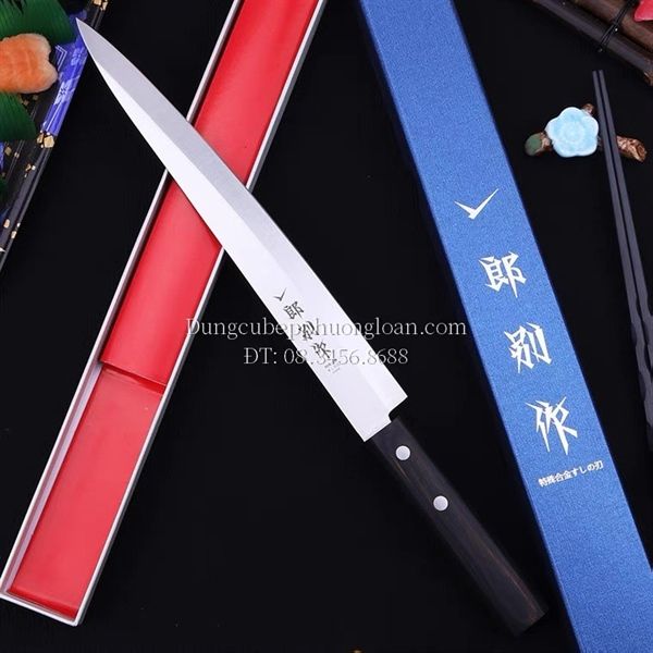 Dao thái Sashimi hộp xanh lưỡi dài 240mm – Dungcubepphuongloan.Com.Vn