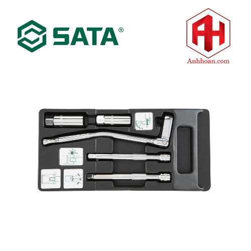 Bộ đầu tuýp 3/8inch 1 bộ 5 cái SATA 09003