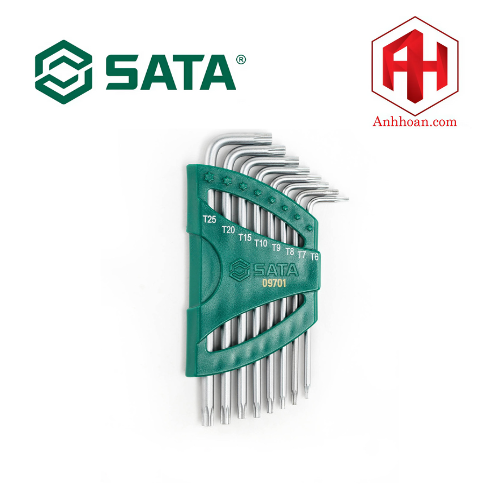 Bộ lục giác sao loại dài 8 chi tiết SATA 09701