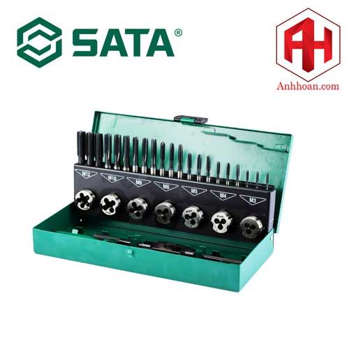 Bộ khuôn tạo ren taro HSS 40 chi tiết SATA 50451