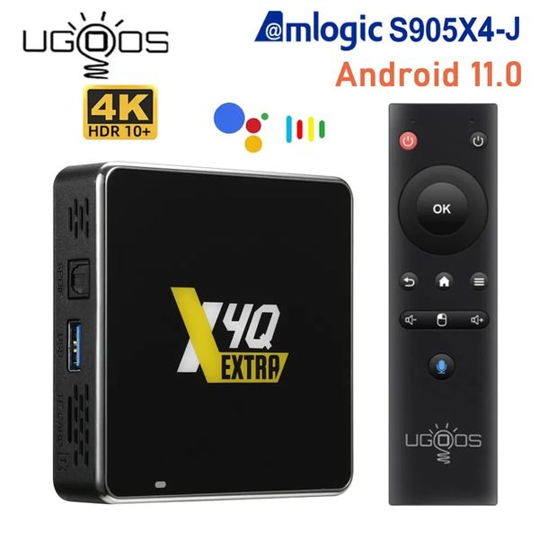 Smart TV Box Ugoos X4Q Pro/Extra CPU S905X4 RAM DDR4 4GB 128GB Android ...