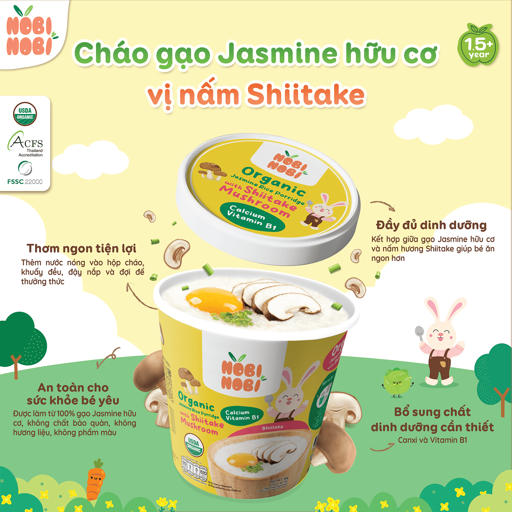 Bánh snack socola hữu cơ Nobi Nobi vị chuối 20g – Leaf Organic ...