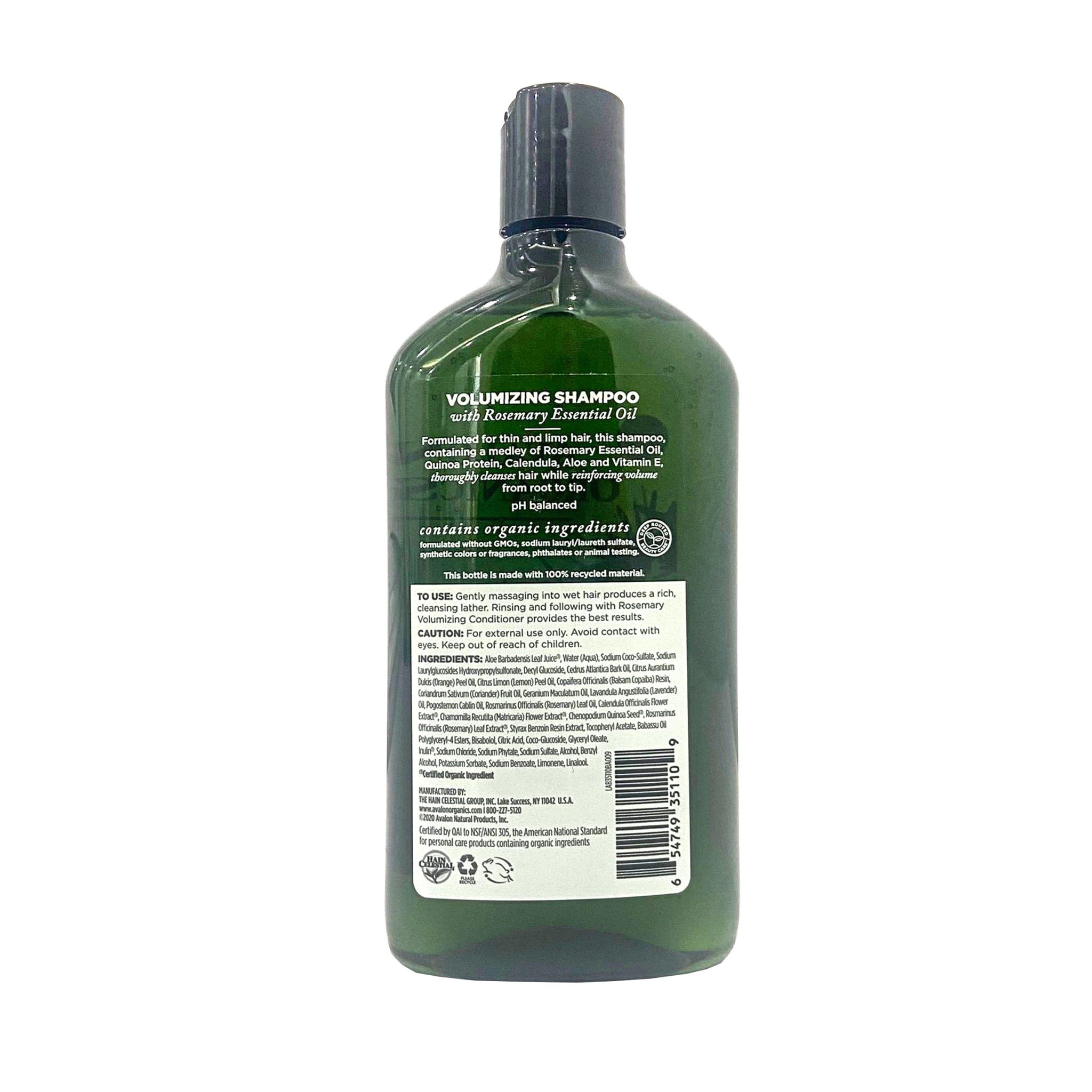Dầu gội hữu cơ Avalon Organics hương chanh cho tóc xỉn màu, kém bóng m ...