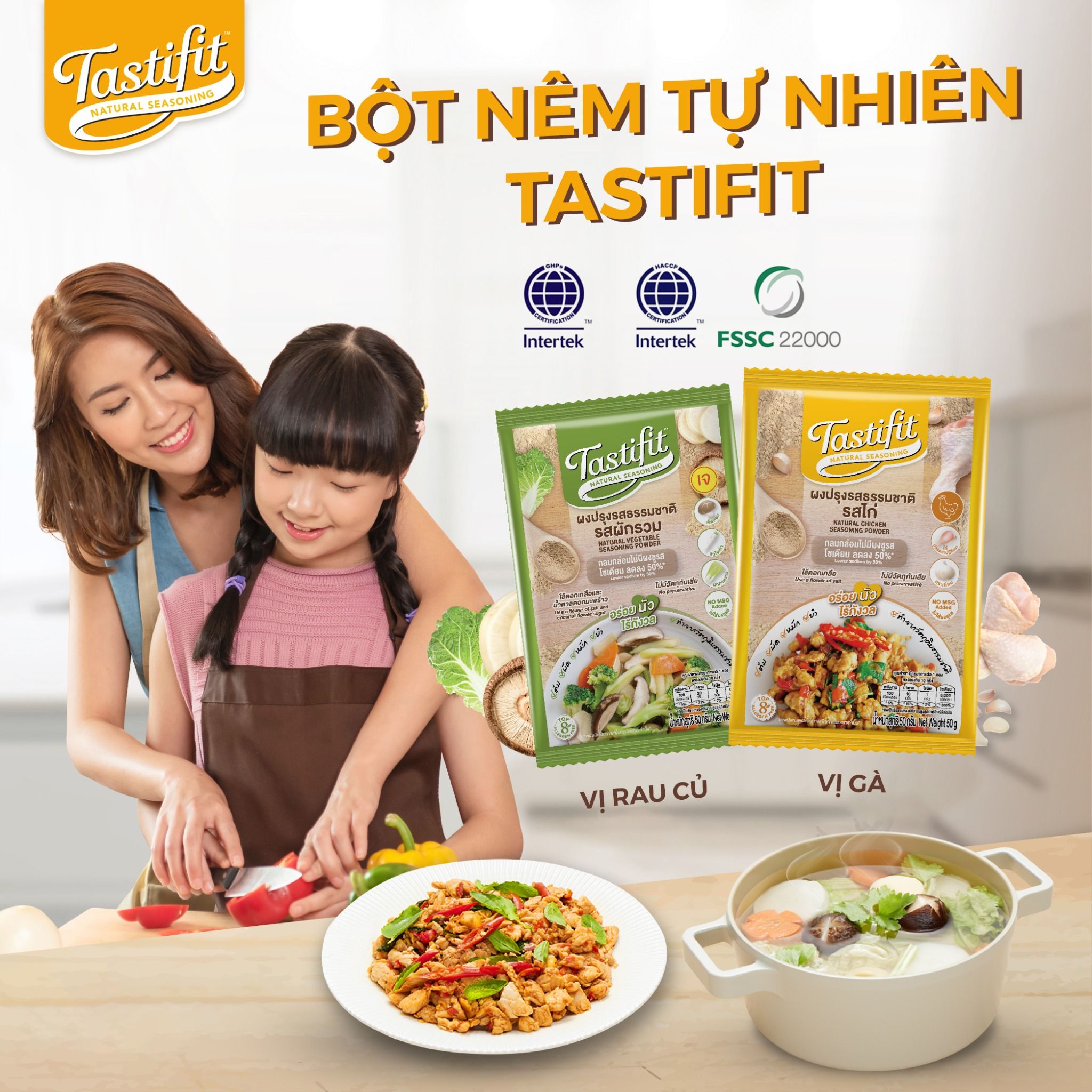 Bột nêm tự nhiên Tastifit vị gà 50g – Leaf Organic - Natural & Organic Care