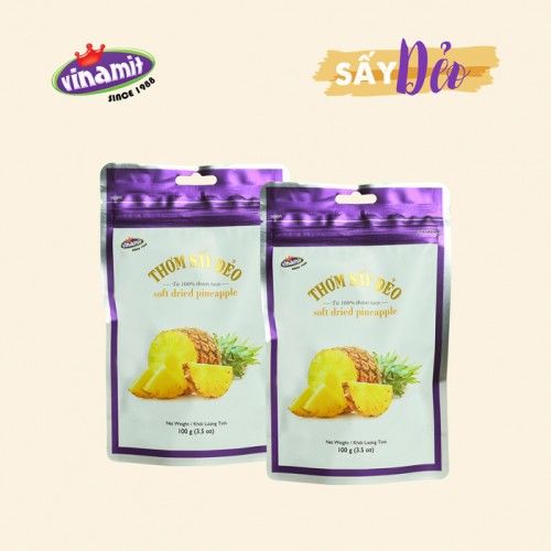 Thơm sấy dẻo Vinamit 100g (túi) – Leaf Organic - Natural & Organic Care
