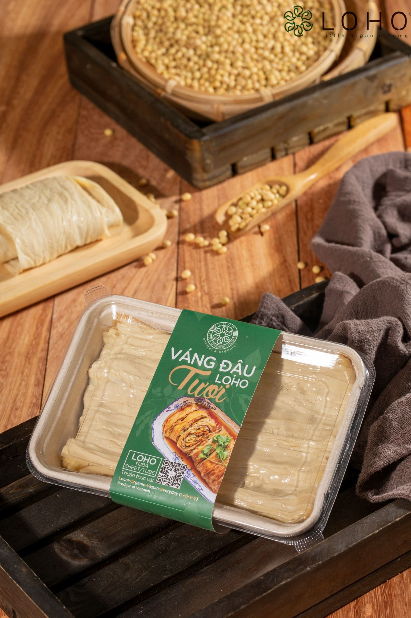 Váng đậu tươi lá non-gmo Loho 400g – Leaf Organic - Natural & Organic Care
