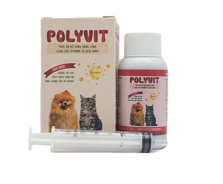 Polyvit cung cấp vitamin và acid amin cho chó mèo 50ml – Pet's Home