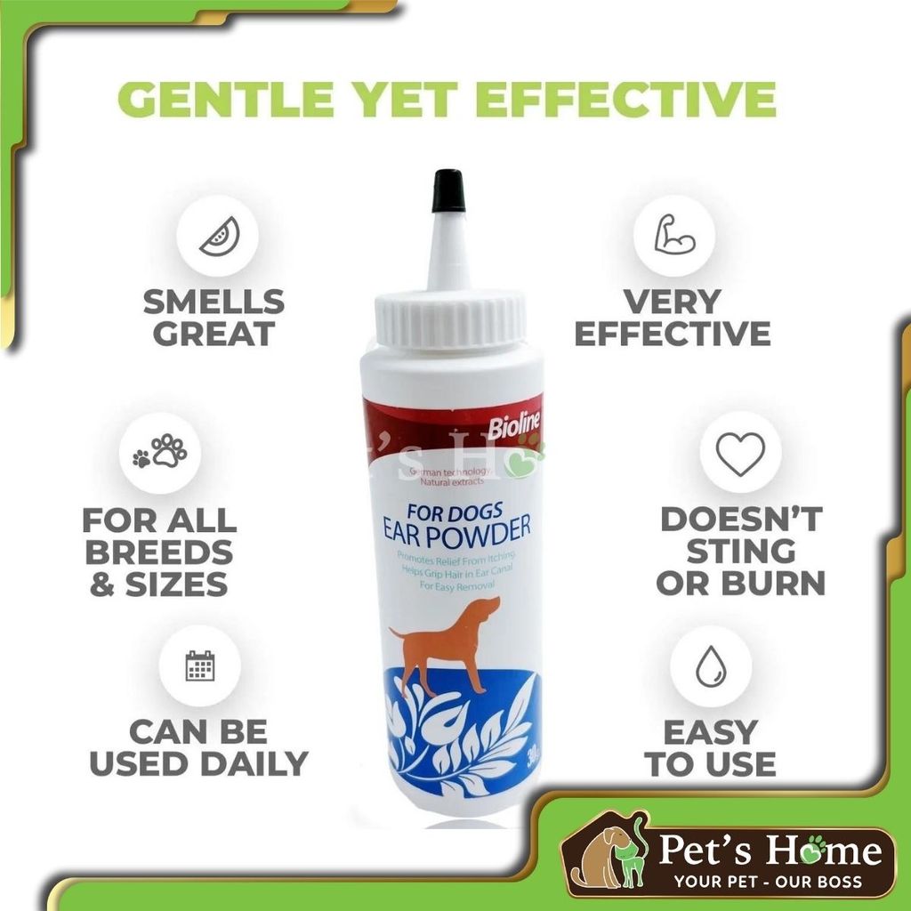 Bột nhổ lông tai Bioline Ear Powder 30g – Pet's Home