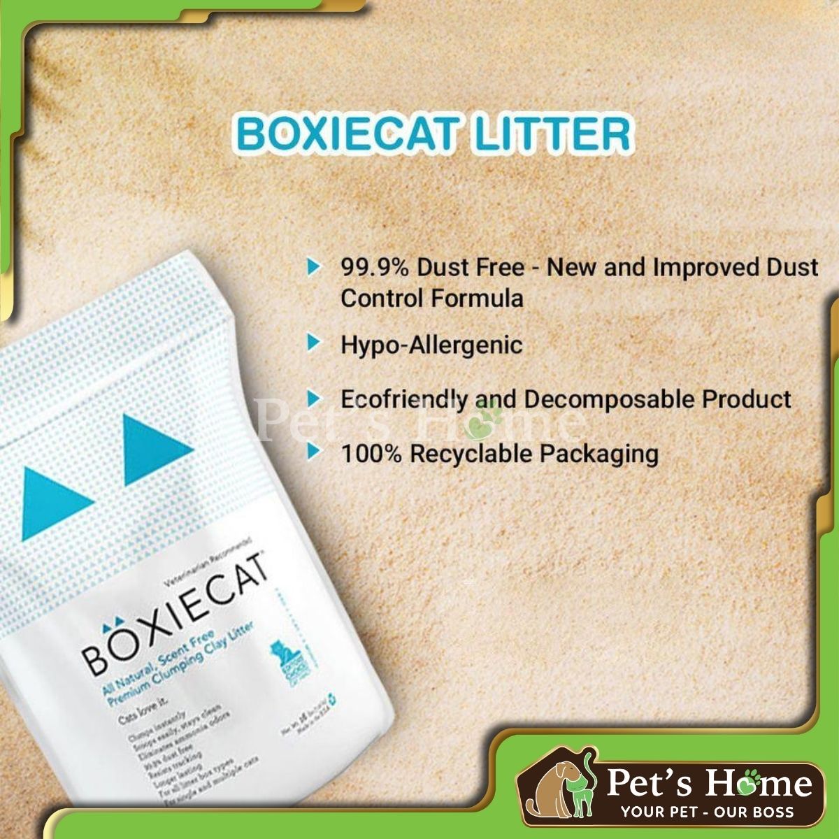 Cát vệ sinh mèo cao cấp Boxie Cat 7.26 kg – Pet's Home