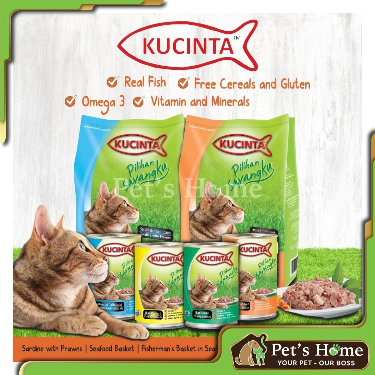 Pate cho mèo Kucinta 400g – Pet's Home