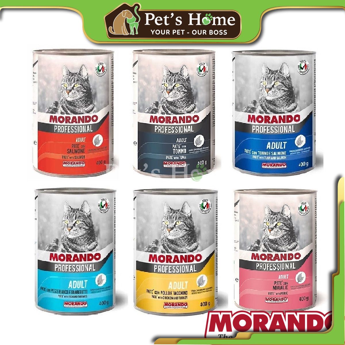 Pate Morando Adult cho mèo 400g – Pet's Home