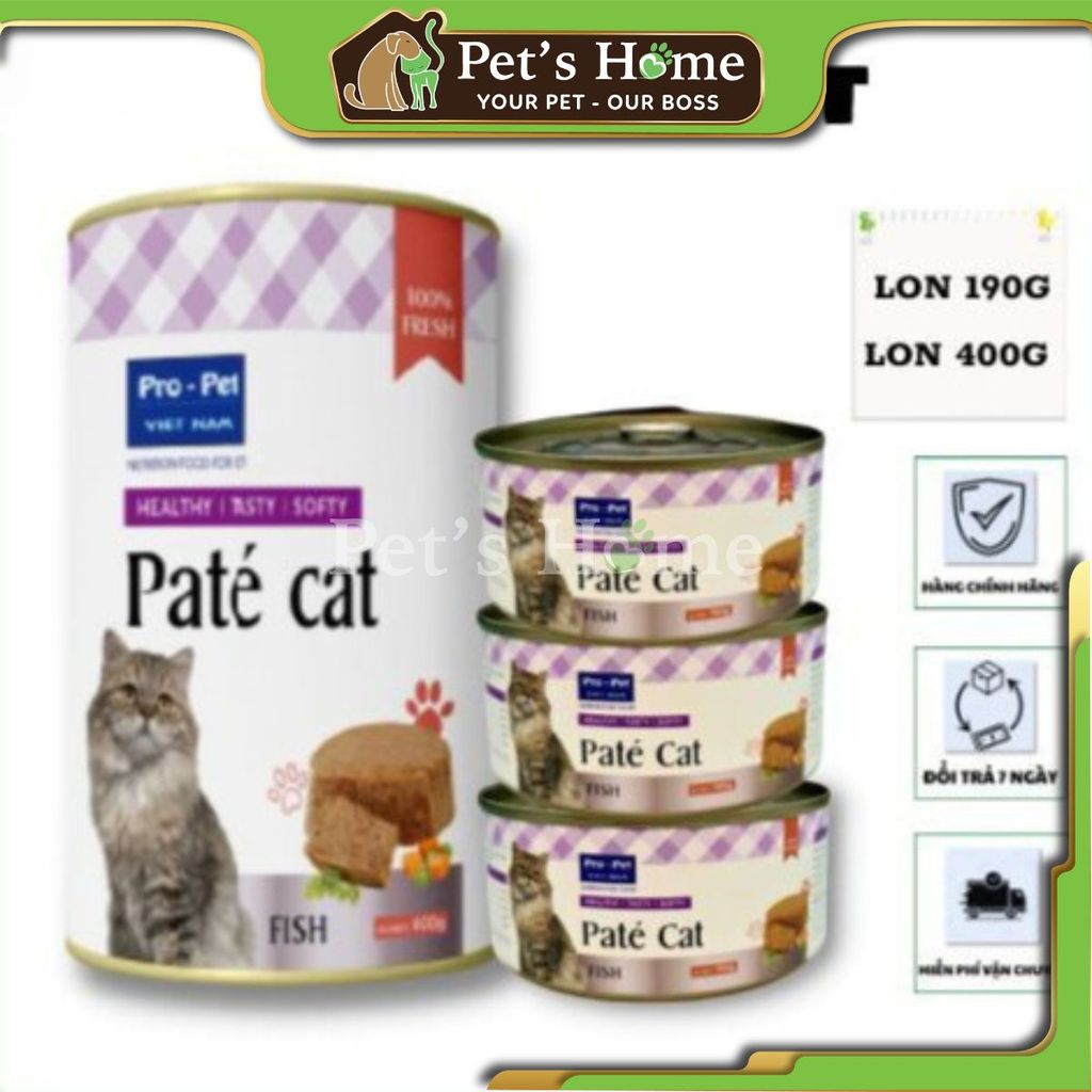 Pate Pro Pet cho mèo lon 400g – Pet's Home