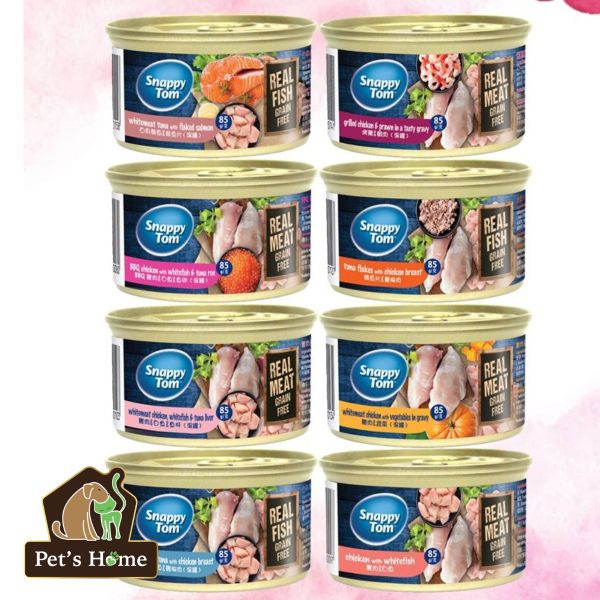 Pate Snappy Tom Premium cho mèo lon 85g – Pet's Home