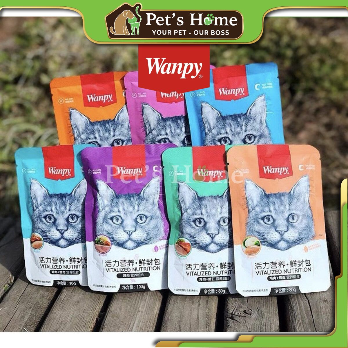 Pate Wanpy cho mèo gói 80g – Pet's Home