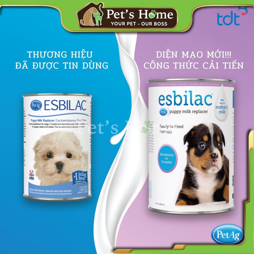 Sữa pha sẵn Esbilac Liquid 325ml – Pet's Home