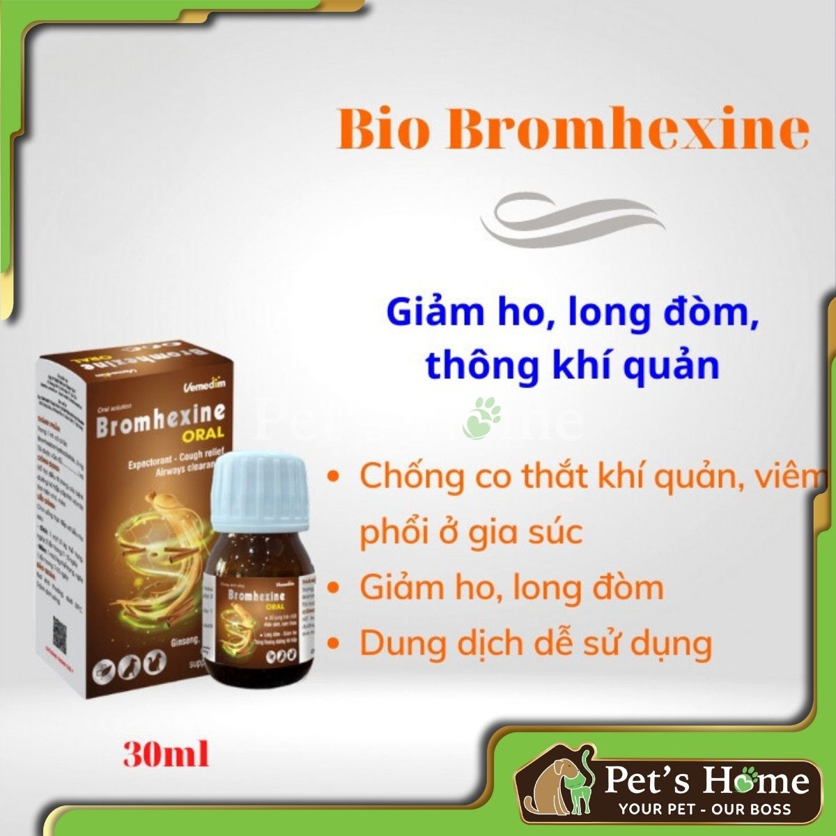 Vemedim Bromhexine Oral 30ml – Pet's Home