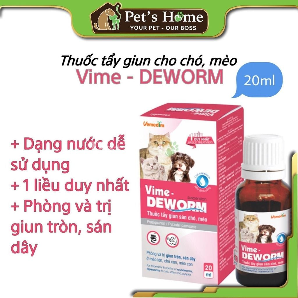 Vemedim Vime-Deworm 20ml – Pet's Home