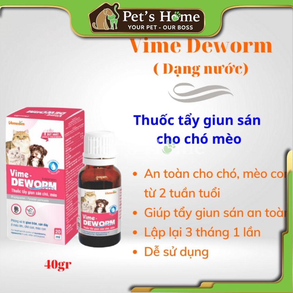 Vemedim Vime-Deworm 20ml – Pet's Home