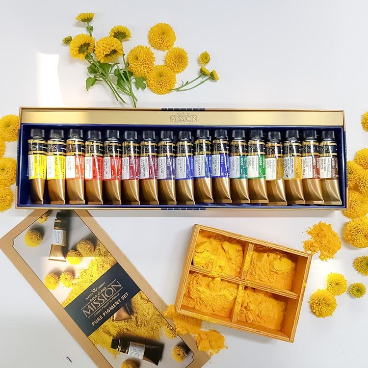 Bộ Màu Nước Mijello Mission Gold Artist 17 Màu x 15ML (MWC-1517P Pure