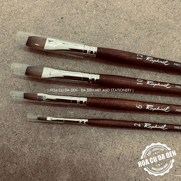 [DA ĐEN] Cọ Vuông Lông Ngắn Raphael 8534 | Raphaël Precision Flat Wate