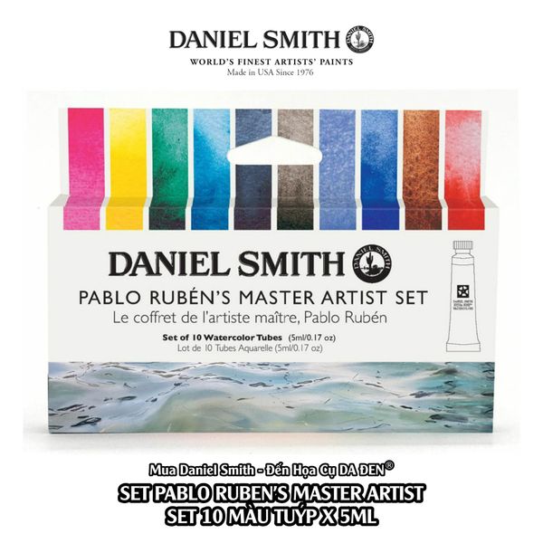 [DA ĐEN] Daniel Smith - Set 10 Màu Nước Tuýp của Họa Sĩ Pablo Ruben's
