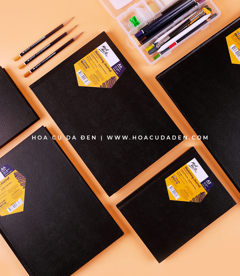 [ DA ĐEN] Sổ Mont Marte Signature Sketching Journals A5|A4|A3 150gsm