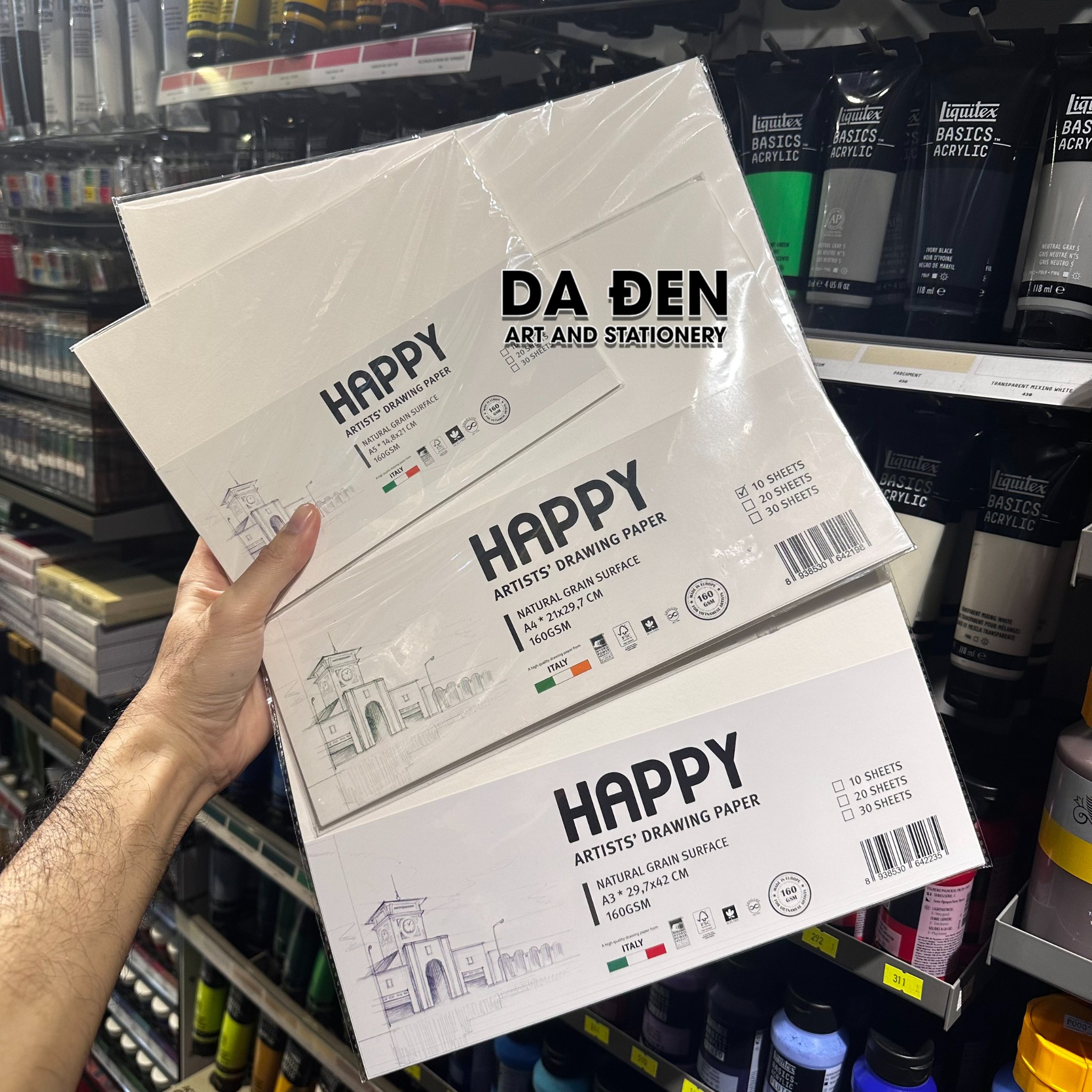 Giấy Vẽ Happy Artist Drawing Paper 160gsm
