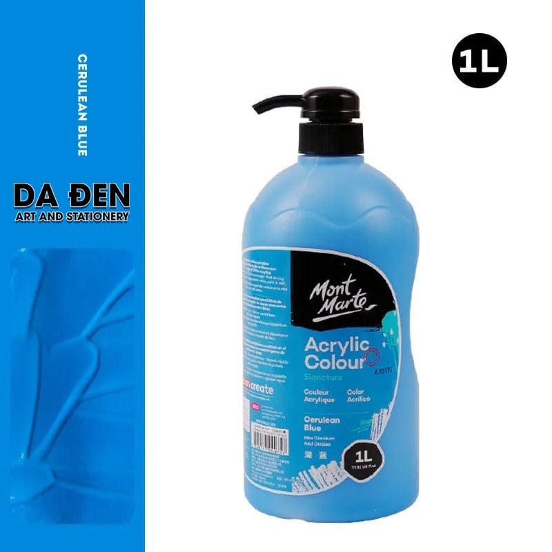 Màu Signature Acrylic Mont Marte 1 Lít Có Vòi