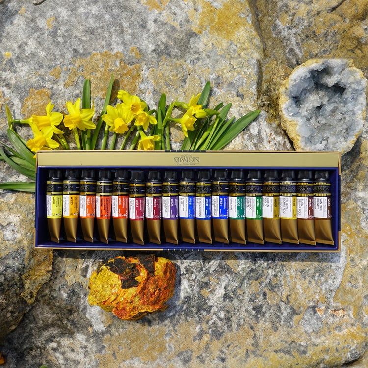 Bộ Màu Nước Mijello Mission Gold Artist 17 Màu x 15ML (MWC-1517P Pure