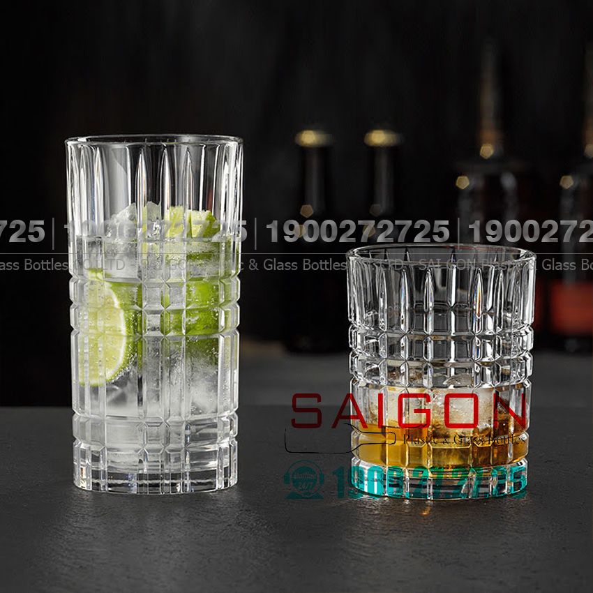 HONGLI 5412D - Ly Thủy Tinh Hongli Traze Rock Glass 315ml – Chai Lọ ...