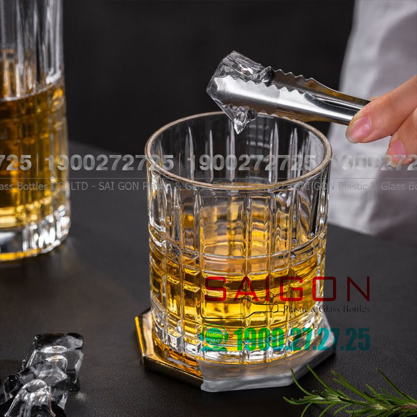 HONGLI 5412D - Ly Thủy Tinh Hongli Traze Rock Glass 315ml – Chai Lọ ...