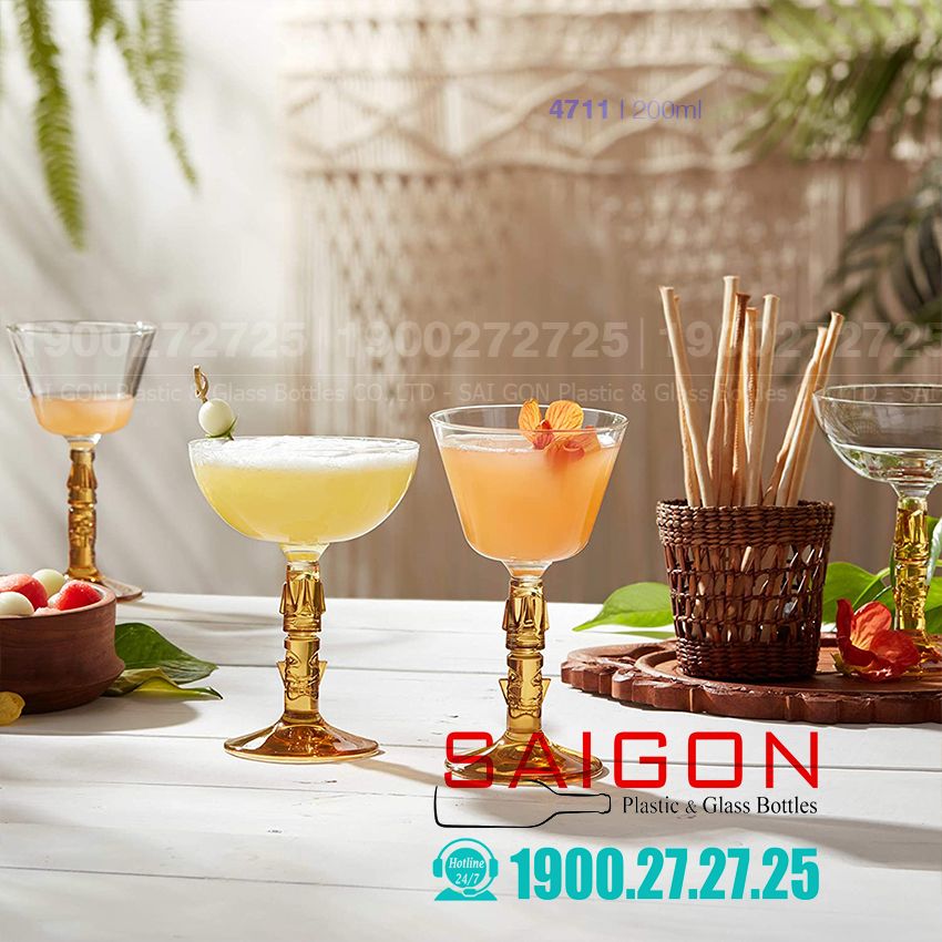 Ly Thủy Tinh Libbey Tiki Mai Tai 200ml | Nhập Khẩu EU – Chai Lọ Thủy Tinh Sài Gòn