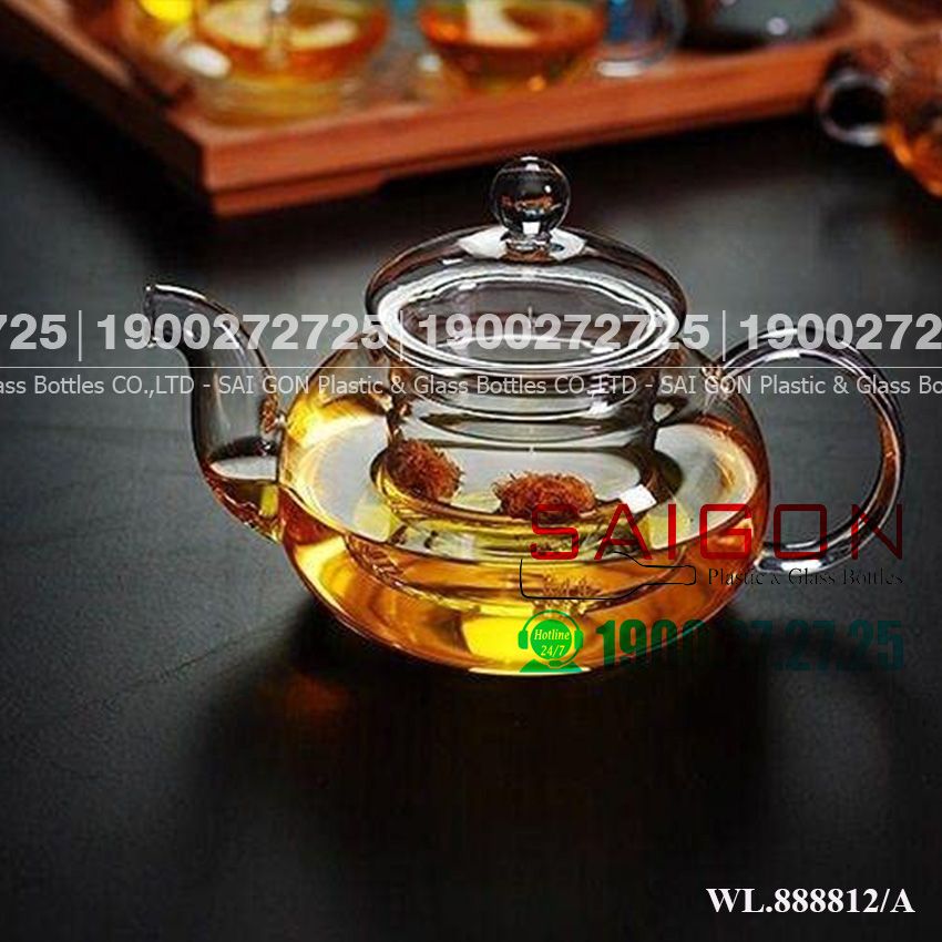 Wilmax England 888812/A - Bình Trà Thủy Tinh Wilmax Thermo Tea Pot – Chai Lọ Thủy Tinh Sài Gòn