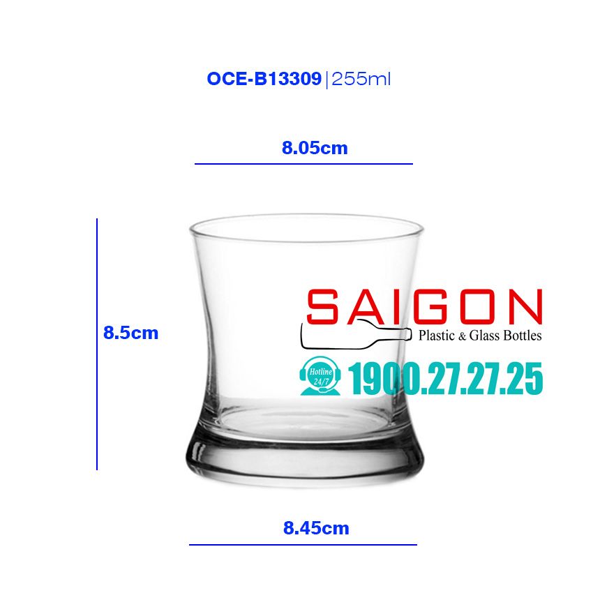 Ocean B13309 - Ly Thủy Tinh Ocean Tango Rock 255ml – Chai Lọ Thủy Tinh ...
